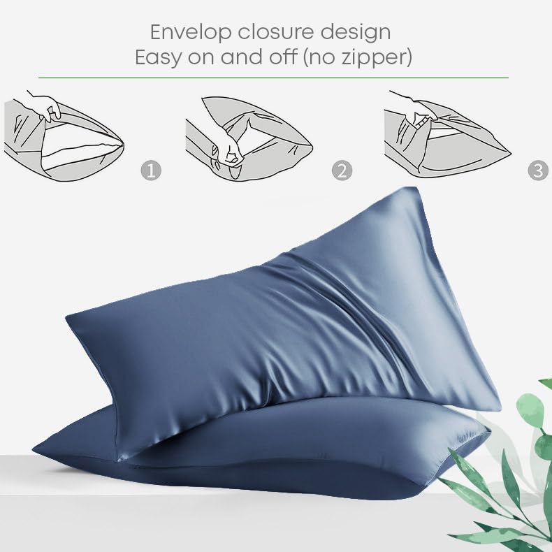 Linenwalas Tencel Lyocell Duvet Cover Set with Deep Pocket Fitted Sheet, Viscose Made from Eucalyptus Soft, Lightweight and Breathable Complete Bedding Set (Bahamas Blue, King)