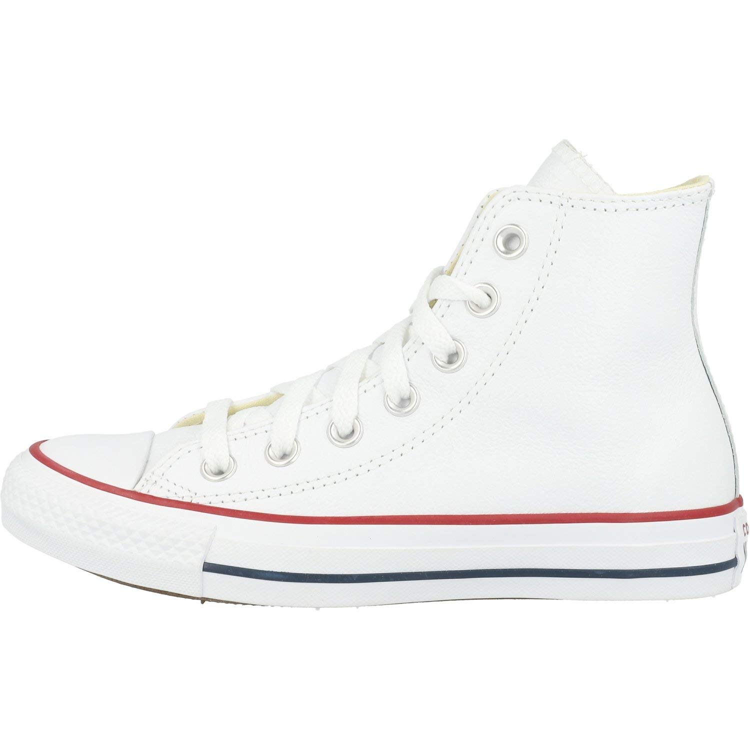 Converse Chuck Taylor All Star Leather High Top Sneaker, white, 9.5 Women/7.5 Men