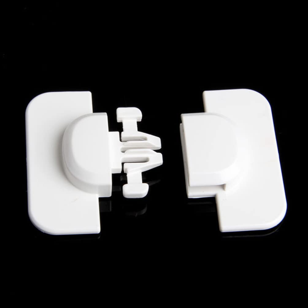 DOITOOL Refrigerator Latch Refrigerator Lock Fridge Freezer Door Lock Latch Catch to Keep Door Closed, No Tools Required and Easy Installation Refrigerators with Damaged Sealing Strips