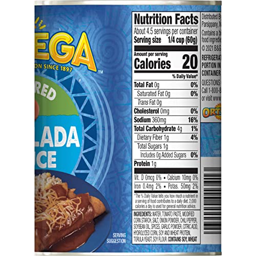 Ortega Enchilada Sauce, Red Chili, 10 Ounce (Pack of 12)