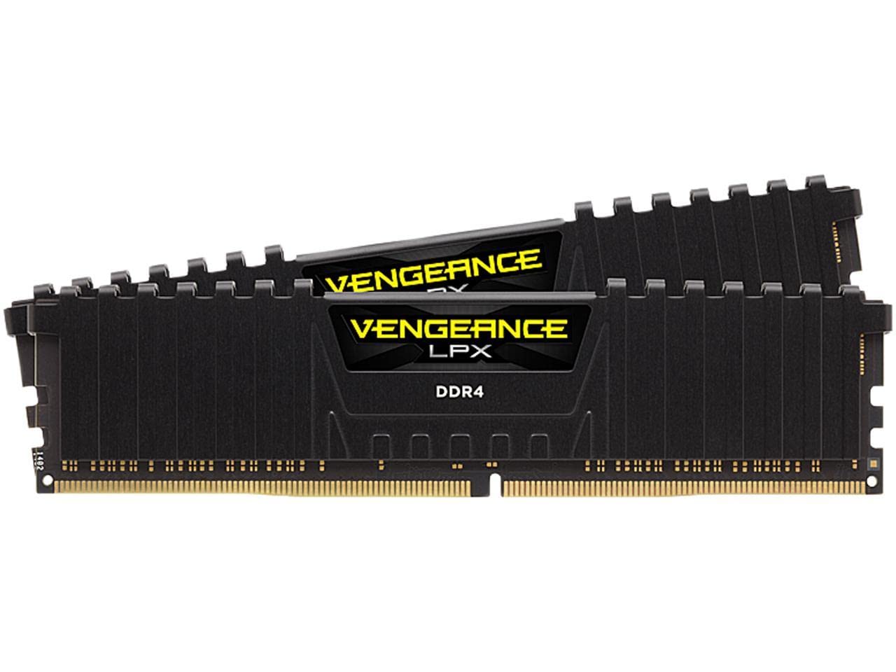 Corsair Vengeance LPX 16GB (2x8GB) DDR4 3600 (PC4-28800) C141.45V AMD Optimized Memory -Black