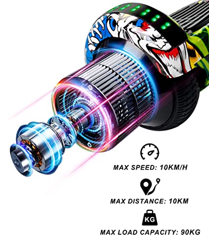 SISIGAD Hoverboard with Seat Attachment, 6.5" Bluetooth Hoverboard with Seat Attachment
