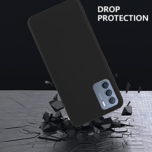 JR rutien Case for Infinix Zero 5G 2023 Phone Case Soft Shockproof Full Body Protection Protective Silicone Case (Black)