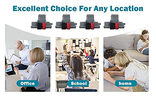 IR-40T Ink Roller, Black and Red Compatible with Canon P23-DH V Calculator, Casio HR-100TM, HR-150TM (6 Pack)
