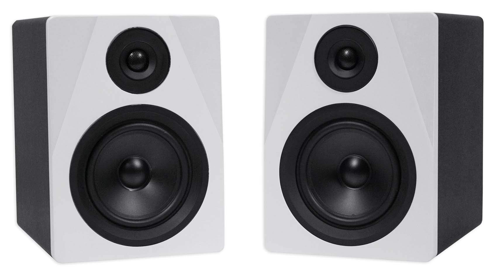 Rockville 2-Way 250W Active/Powered USB Studio Monitor Speakers Pair, 5.25 inch (APM5W)
