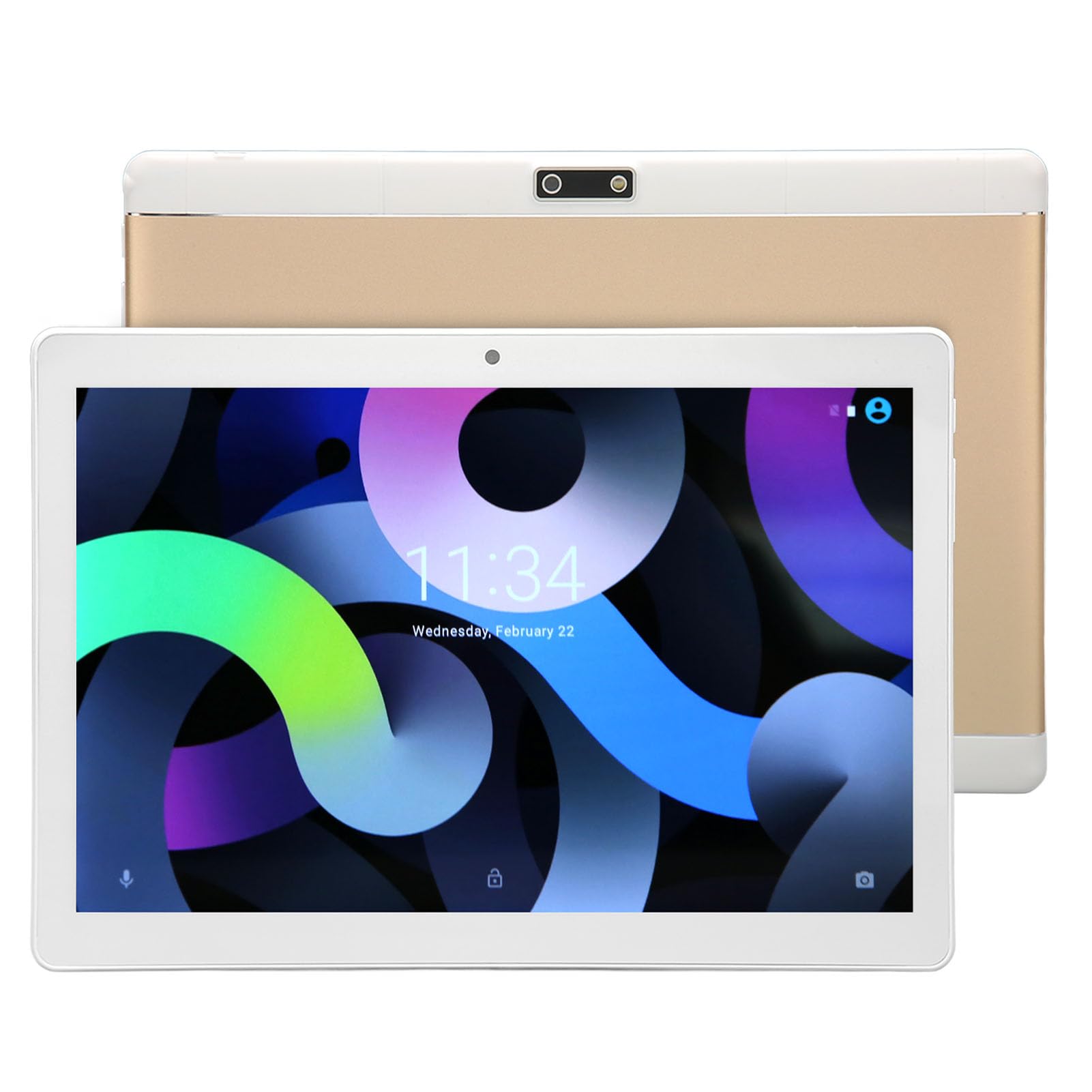 DAUZ 10.1 Inch Tablet 12GB RAM 256GB ROM Tablet Computer 100-240V 4G Call for Android 12.0 for Travel (US Plug)