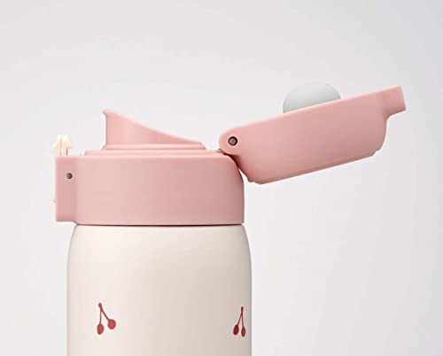 Skater STOT3 Stainless Steel Mug Bottle, Hot and Cold Retention, One-Touch 11.8 fl oz (350 ml), Moomin, Little My, Diameter 2.6 x Height 7.2 inches (65 x 182 mm)