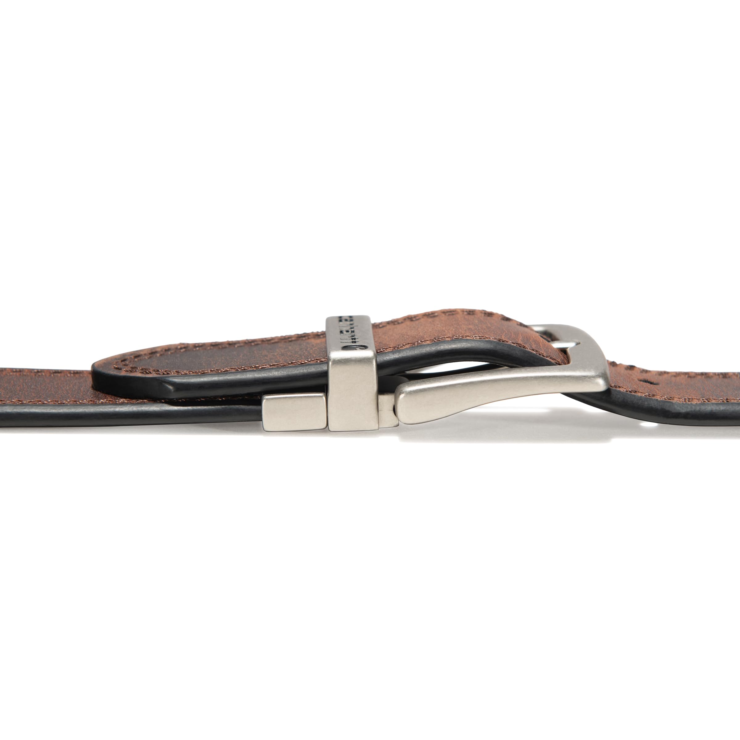 Carhartt Men's Casual Rugged Oil Finish Reversible Belts, Brown/Black, 38