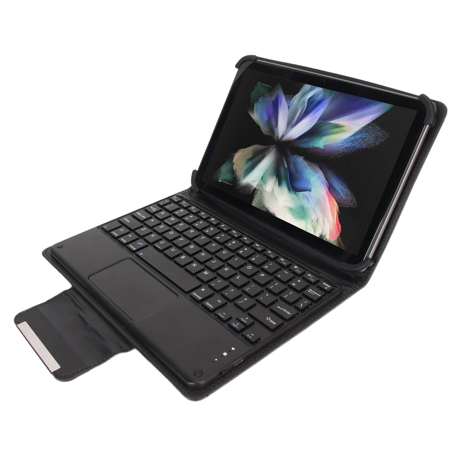 DAUZ 2 in 1 Tablet, 8MP 16MP Night Reading Mode 4G Network USB C Charging 8GB 256GB 100‑240V 10.1 Inch Tablet with Keyboard for Work for Android 12 (US Plug)