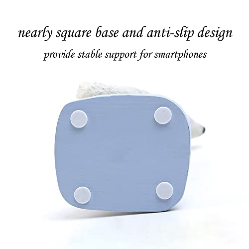 Homewy Polar Bear Phone Stand for Desk, Cute Animal Smartphone Mount Holder for iPhone 13/12/Max Samsung Huawei Xiaomi iPad, 2 in 1 Mobile Phone Holder Desk Decorations