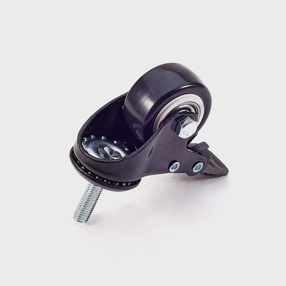 Caster Furniture,Rubbered Trolley Wheels , Castor Wheels,Furniture Casters,Office Chair Roller Swivel Caster Wheel 8mm Thread 1.5Inch Dia 1pcs/2pcs/4pcs