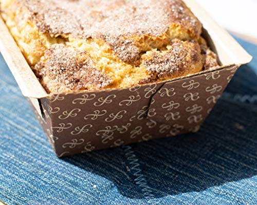JA Kitchens Disposable Bread Loaf Pans for Baking - 7 x 3.5 x 2 Inches - Medium Kraft Paper Bread Pan - SET of 32