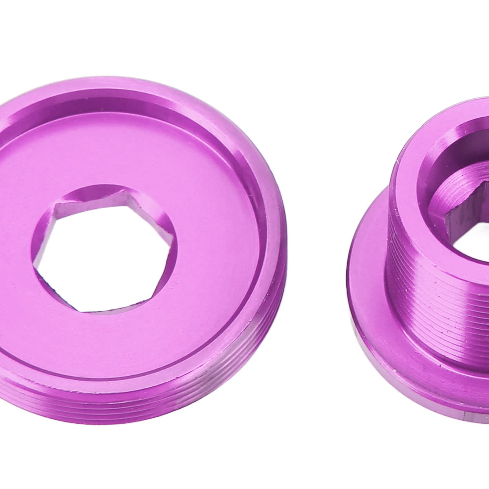 Crank Arm, Rust Proof Bicycle Crankset Fixing Stable High Strength Firm Resistance for Road Bike(Purple)