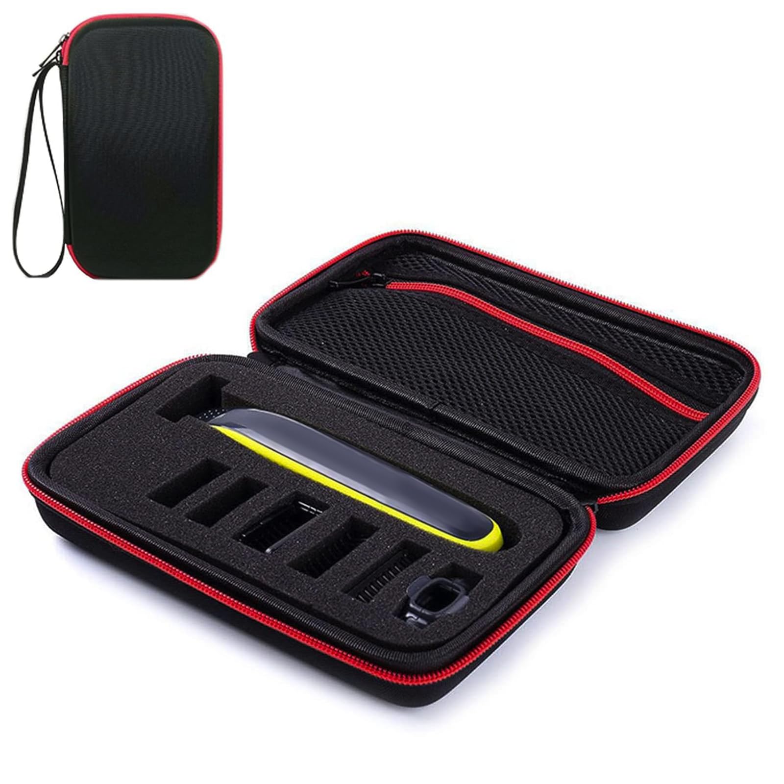 LinMei Travel Shaver Case Compatible with One Blade QP2724/90 QP2834/70 QP2630/72 Hybrid Electric Trimmer Hard Portable Storage Carrying Case for Shavers and Accessories