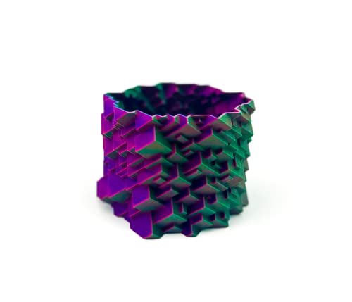 Matte RGB Tri-Color PLA 3D Printer Filament, Triple Color Coextrusion Matte Magic PLA Filament 1.75mm, Matte RGB PLA, Matte Red-Green-Blue Tri-Color Filament, 1kg/2.2lbs