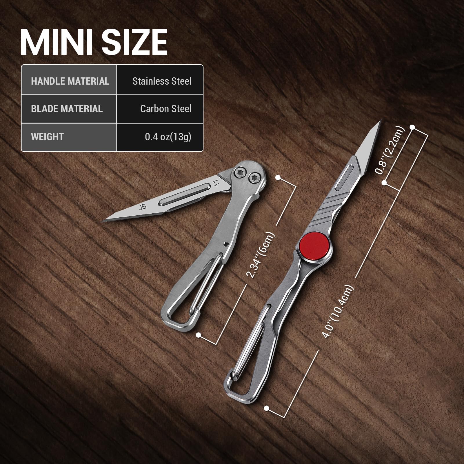 FUNBRO Small Pocket Knife for Everyday Carry- Razor Sharp Folding Blade, Lightweight EDC Tool for Camping, Hiking and Outdoor