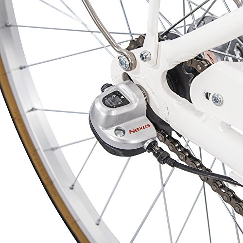 ROYCE UNION RMX 700c Womens 3-Speed Commuter Bike, 17" Aluminum Frame, White