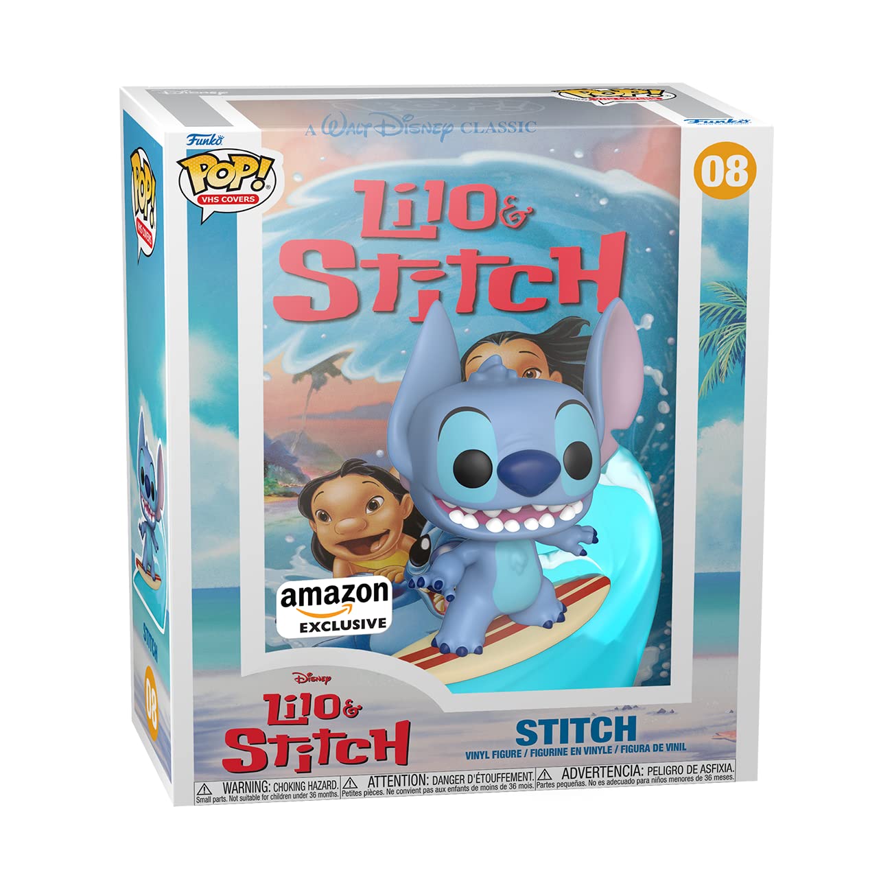 Funko Pop! VHS Cover: Disney - Lilo & Stitch, Amazon Exclusive & Pop! VHS Cover: Disney - Emperor's New Groove, Amazon Exclusive