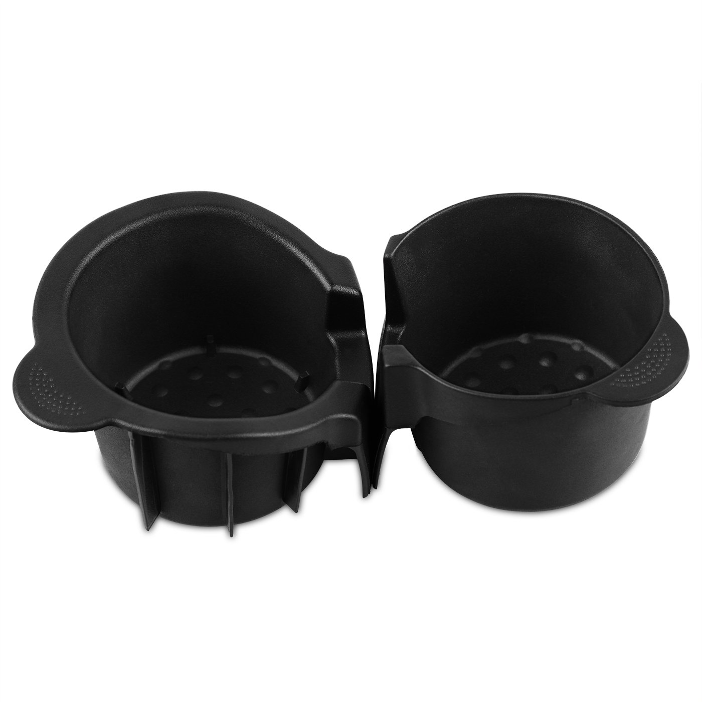 Cup Holder -Right & Left - Rubber Liner - Center Console Inserts for 2002-2008 Ford Focus Replaces Part # Driver-2S4Z5413562BAG and Passanger-3S4Z5413562AAA