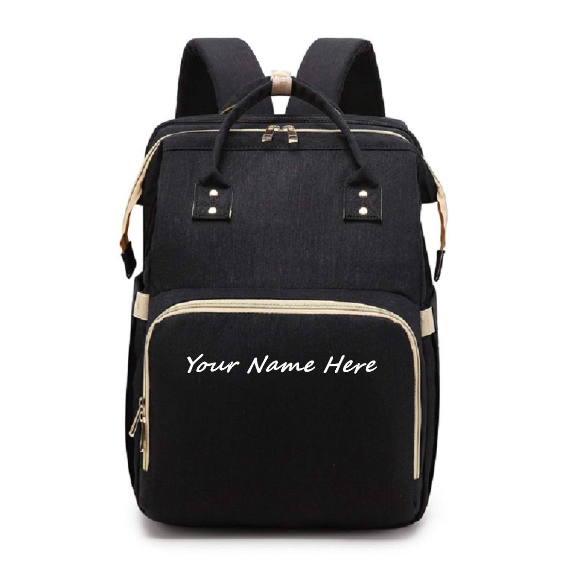 CYXG Personalized Diaper Bag with Name Embroidered Mommy Bag Backpack X-Large Foldable Stretchable