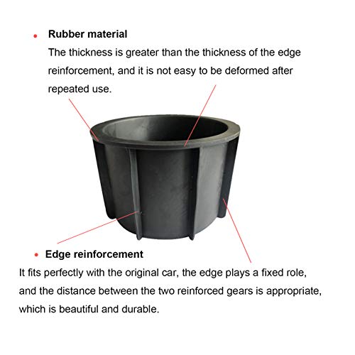 Cup Holder Center Console Inserts for 2010-2020 Toyota 4Runner Replaces Part # 66991-35030 6699135030 (2 Pieces)
