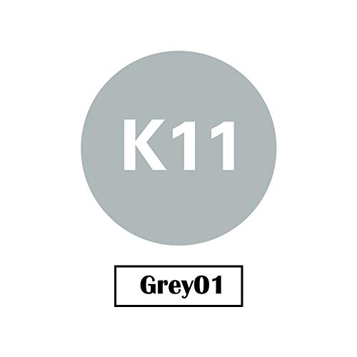guangyintong HTV Heat Transfer Vinyl Rolls 12" x 5ft - Iron on Vinyl Easy to Cut &Weed, Glossy Surface (k11-Grey 01)