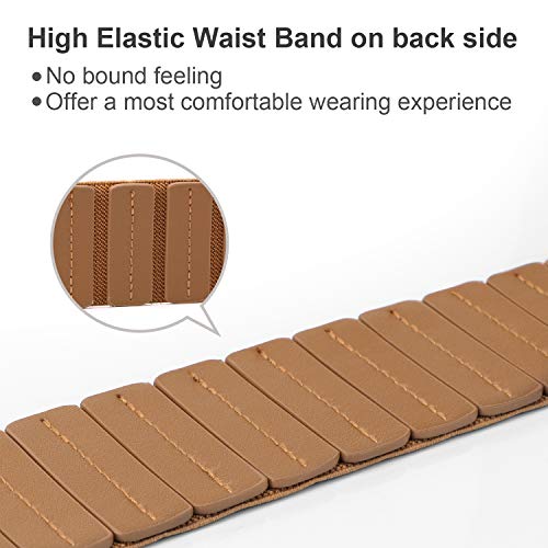 JASGOOD Women's Fashion Vintage Wide Elastic Stretch Waist Belt With Interlock Buckle Halloween Belt