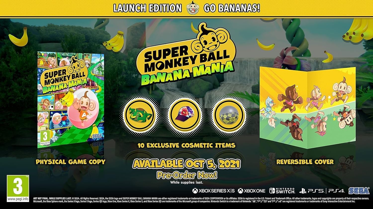 Super Monkey Ball Banana Mania: Launch Edition (PS4)