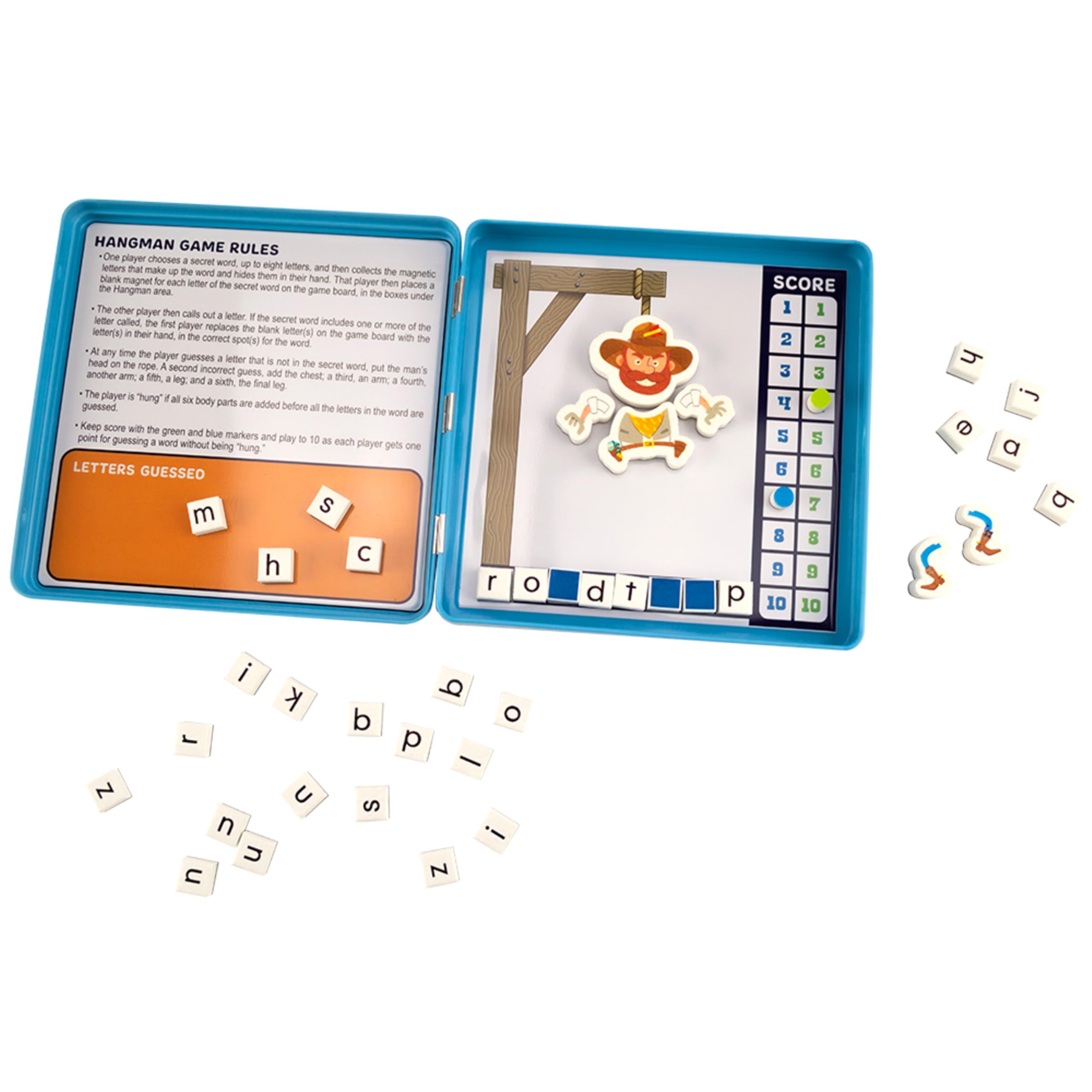 PlayMonster Take N Play Anywhere β Hangman β Easy to Use, Hard to Lose β Fun on the Go Travel Game β For Ages 5+