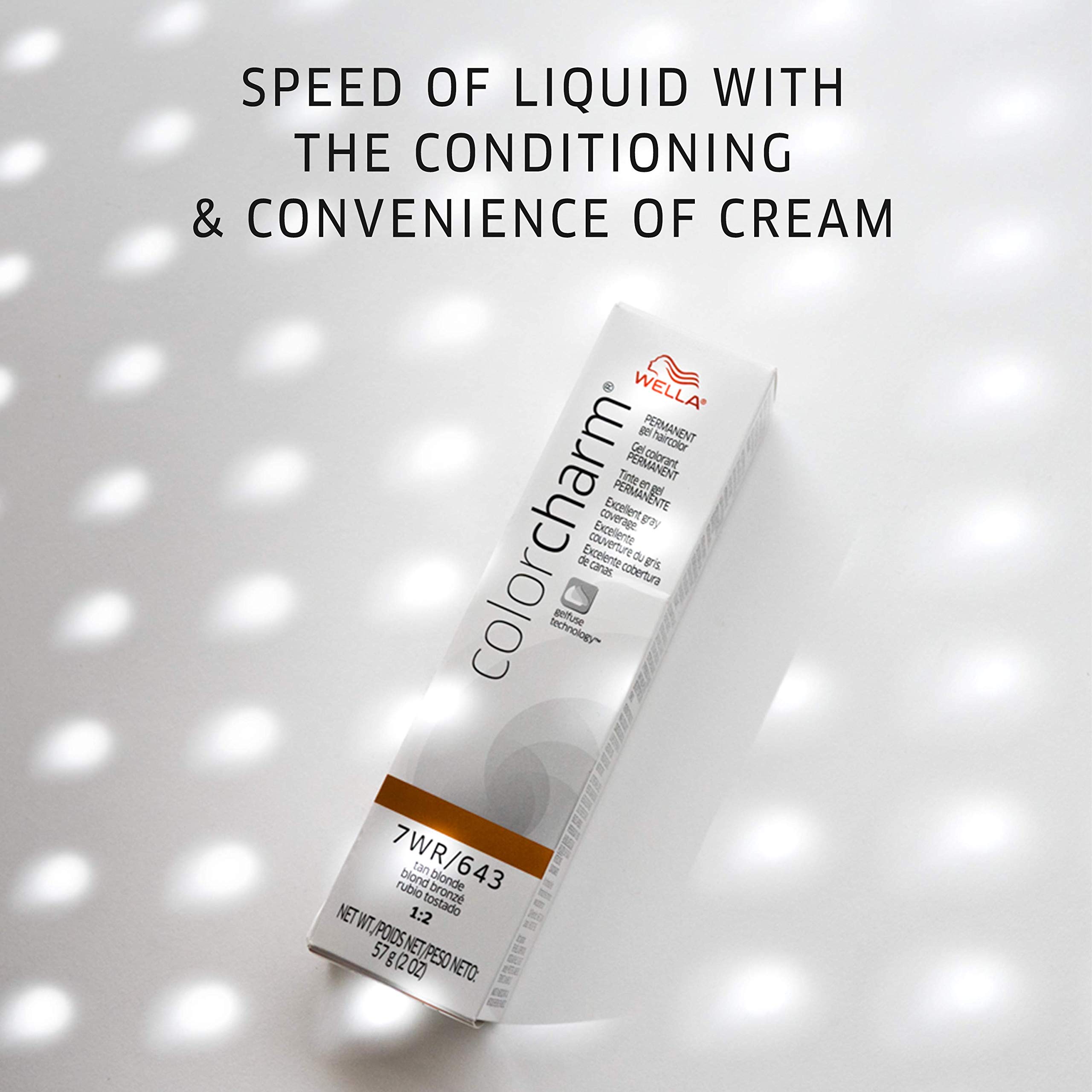 WELLA colorcharm Permanent Gel Haircolor, With Long Lasting Gelfus Technology, For Gray Coverage, 10A Palest Ash Blonde, 2 oz