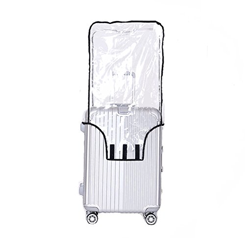 JenKin Luggage Protector Suitcase Cover PVC Waterproof Travel Suitcase Fits Most 20" to 30"(24")