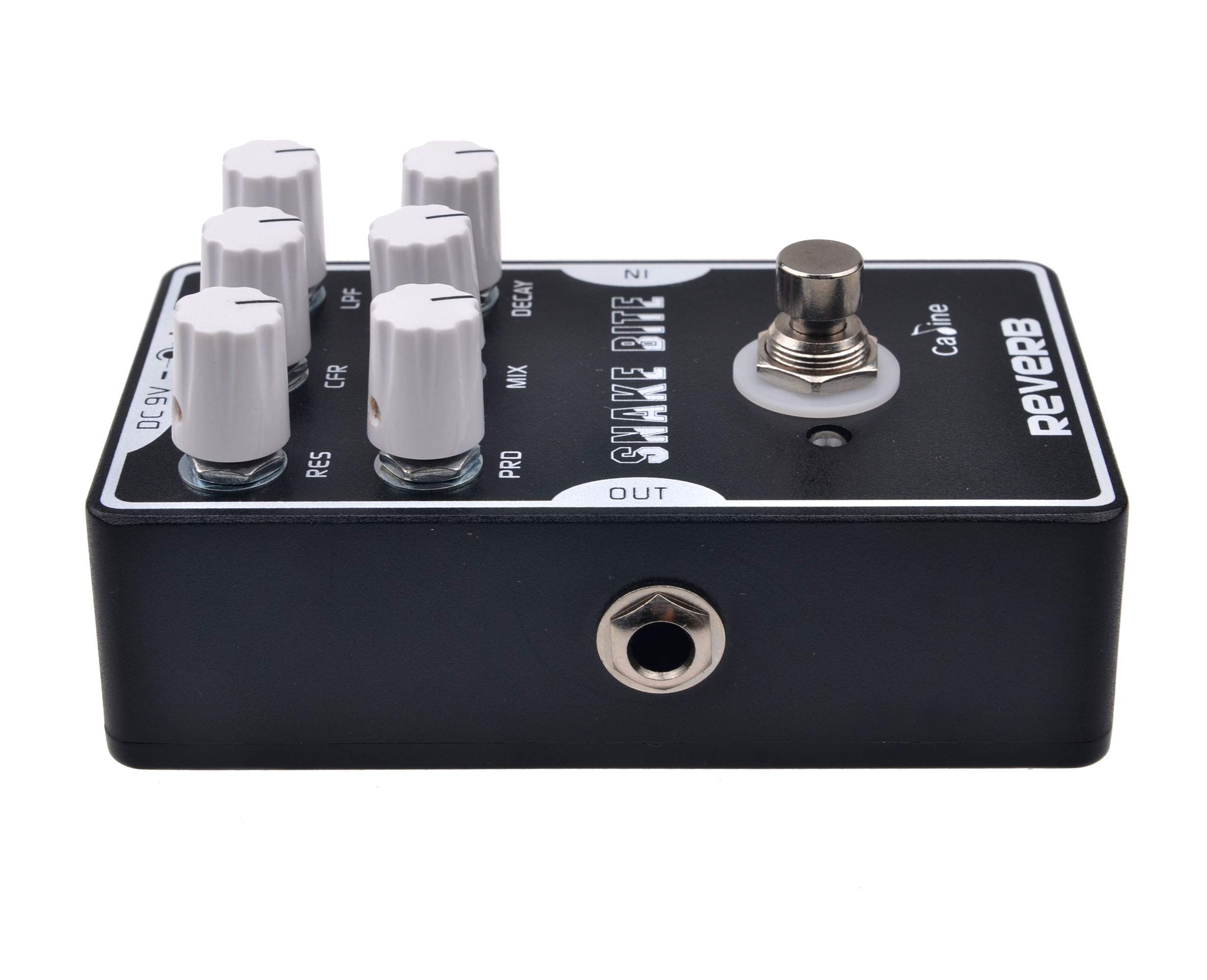 Caline CP-26 Snake Bite Acoustic Guitar Electric Effects Pedal Reverb Delay Digital Analogy Multi Distortions True Bypass Black