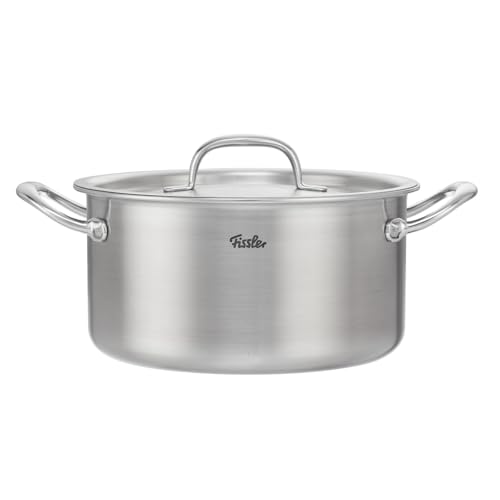 Fissler M5 Pro-Ply 5-ply Stainless Steel Stockpot, 6 Quart, with Metal Lid