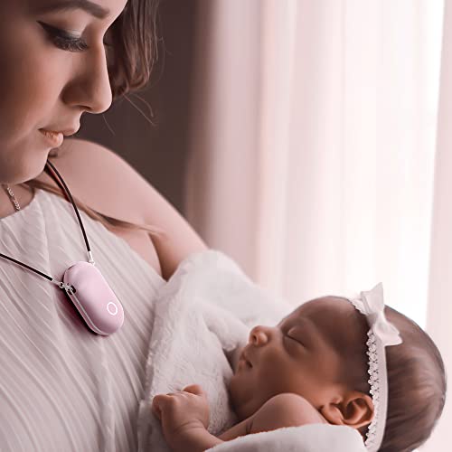 Small Portable Air Purifier,Travel-Size Air Purifiers,Personal Ionizer Air Purifier Necklace ,100% No Static ,so you can enjoy the refresh air. (pink), 2.32 x 1.25 x 0.55, JO-2002