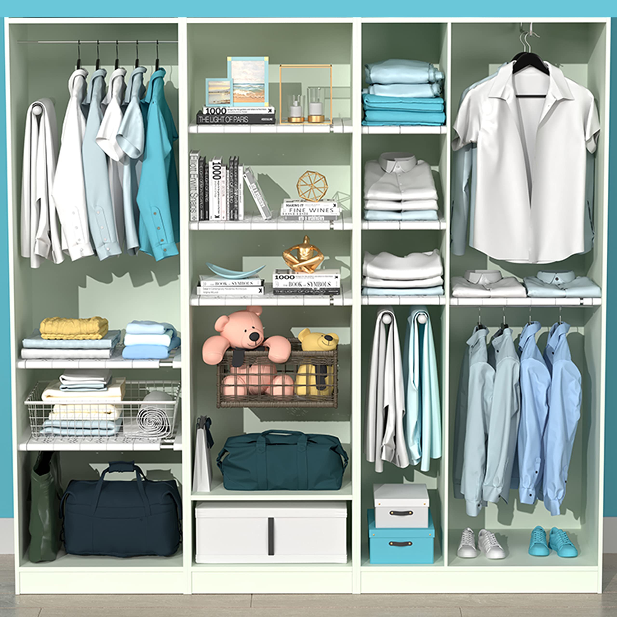 cOOva School Locker Shelf Organizer, Locker Shelf for School Locker Organizer Shelf for Small Lockers, Locker Accessories for Work, Locker Shelves for Lockers