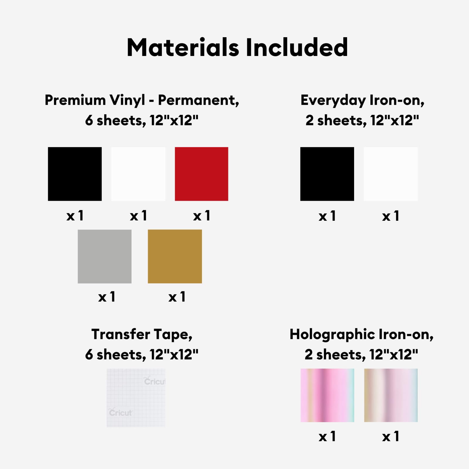 Cricut Maker Vinyl Bundle - Includes Cricut Maker Machine + 20 Premium Removable Vinyl Sheets + 6 Premium Permanent Vinyl Sheets