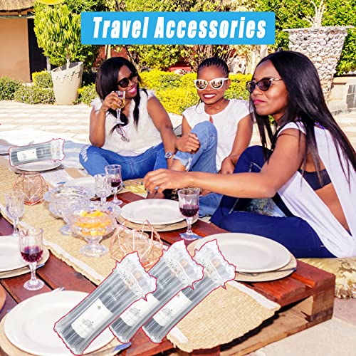 STAYWILD 10 Packs Wine Travel Inflatable Bag Airplane | Wine Bottle Travel Protector Bags | Bubble Travel Camping Wrap Pouches Packing for Wine Bottles(10)