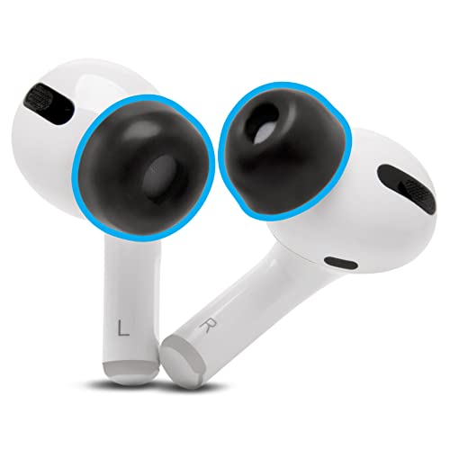 WC HookZ + WC TipZ - Over Ear Hooks and Memory Foam Tips Combo for Airpods Pro by Wicked Cushions | White & Black