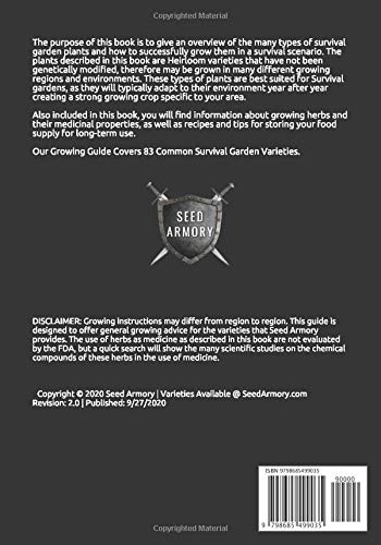 Seed Armory - Growing and Seed Saving Guide: Learn to Grow Your Own Survival Garden and Medicinal Crops