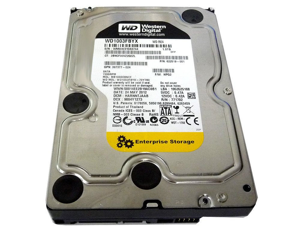 Western Digital 1 TB 3.5" Internal Hard Drive - WD1003FBYX