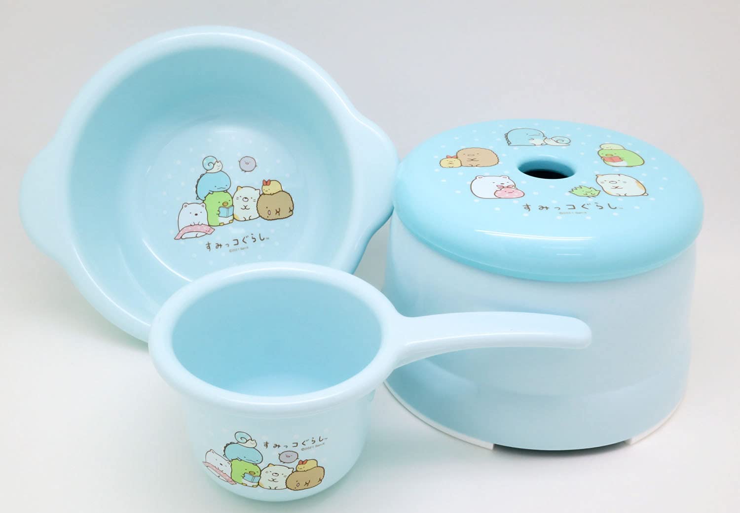 OSK BA-2 Sumikko Gurashi Bath Chair, Blue, Made in Japan, Rubber Feet, Stylish, Cute, Non-Slip