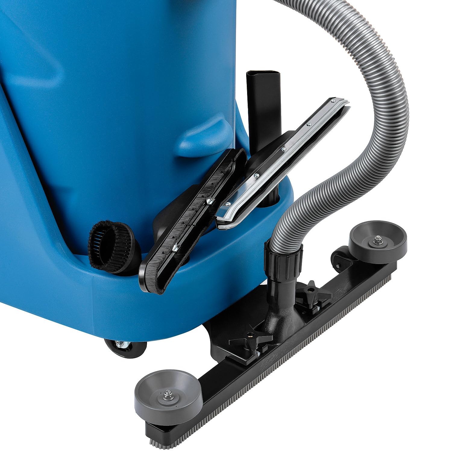 Global Industrial Wet Dry Squeegee Vacuum, 18 Gallon Blue