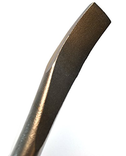 GROZ 30-Inch Aligning Pry Bar | 7/8-Inch Diameter | Round Section | Heavy Duty Chrome Alloy Steel | Zinc Plated | Great for Providing Extra Leverage (33172)
