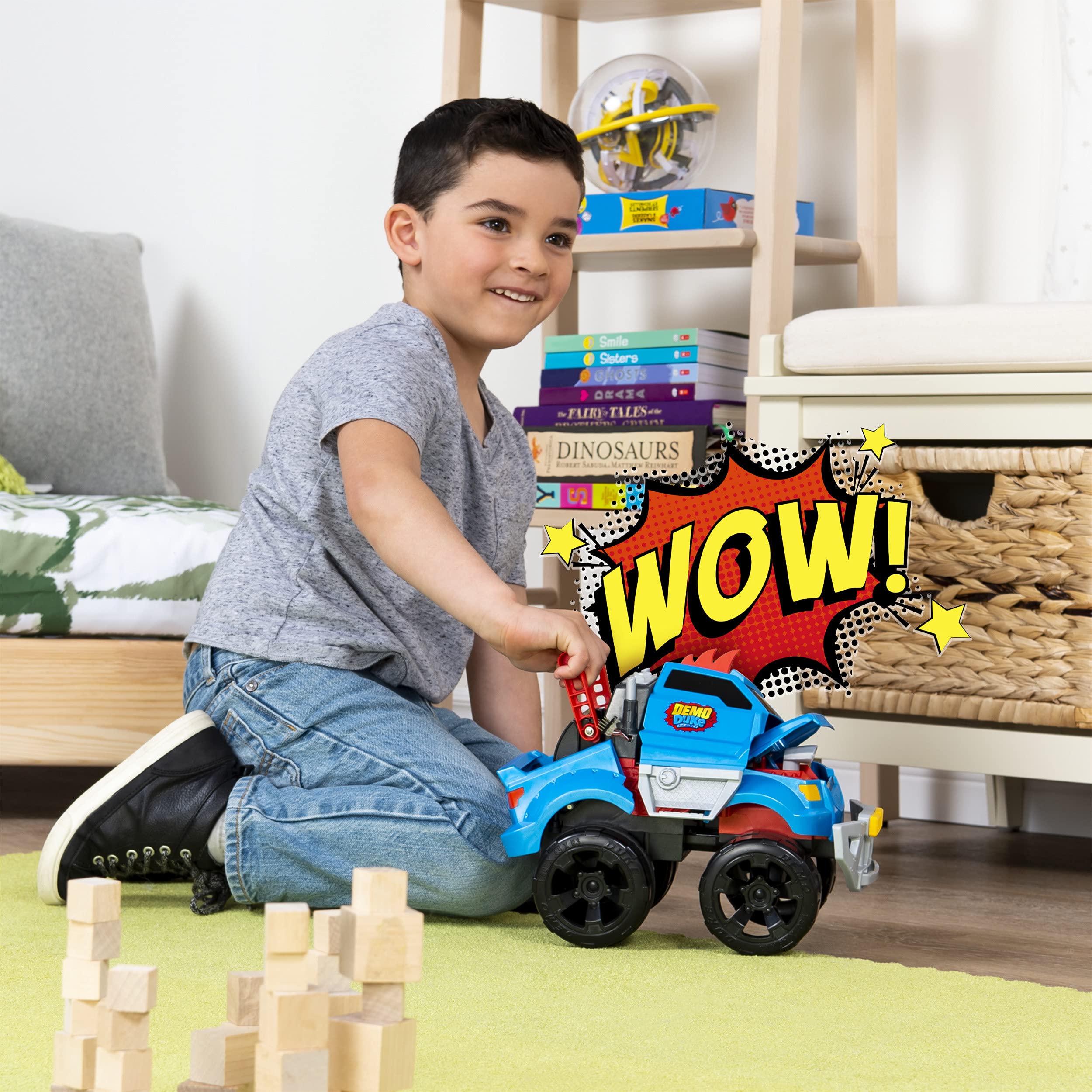 Demo Duke, Crashing and Transforming Vehicle with Over 100 Sounds and Phrases, for Kids Aged 4 and Up