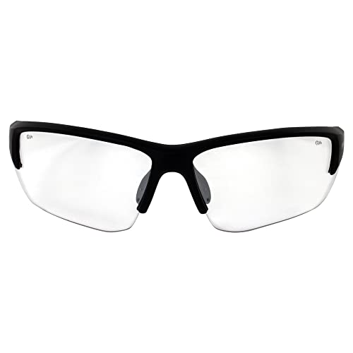 Global Vision Hercules 7 24-Hour Transitional Clear to Smoke Lens Safety Sunglasses Photochromic (Black)