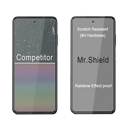Mr.Shield [3-Pack] Screen Protector For Motorola Moto G 5G (2022) [Upgrade Maximum Cover Screen Version] [Tempered Glass] [Japan Glass with 9H Hardness] with Lifetime Replacement