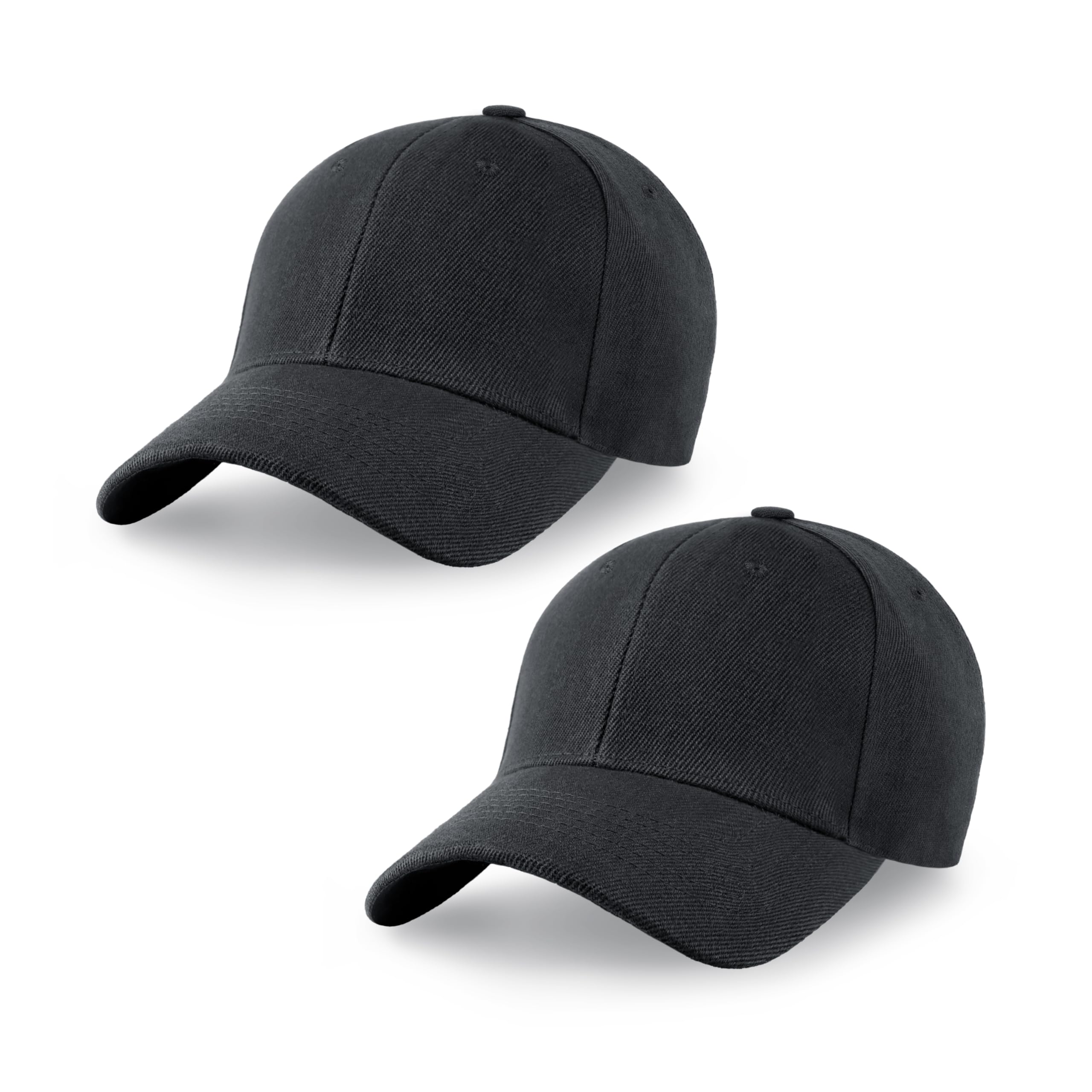 CHOK.LIDS Premium Structured Ball Cap Plain Baseball Caps for Men Women Adjustable Hook and Loop Fastener Outdoor Headwear (Light Pink.)