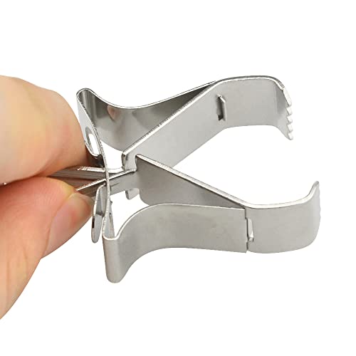 XINMEIWEN 4Pack Birds Food Holders Parrot Fruit Vegetable Clips Stainless Steel Feeder Bird Cage Accessories for Bird Cockatiel Parrot