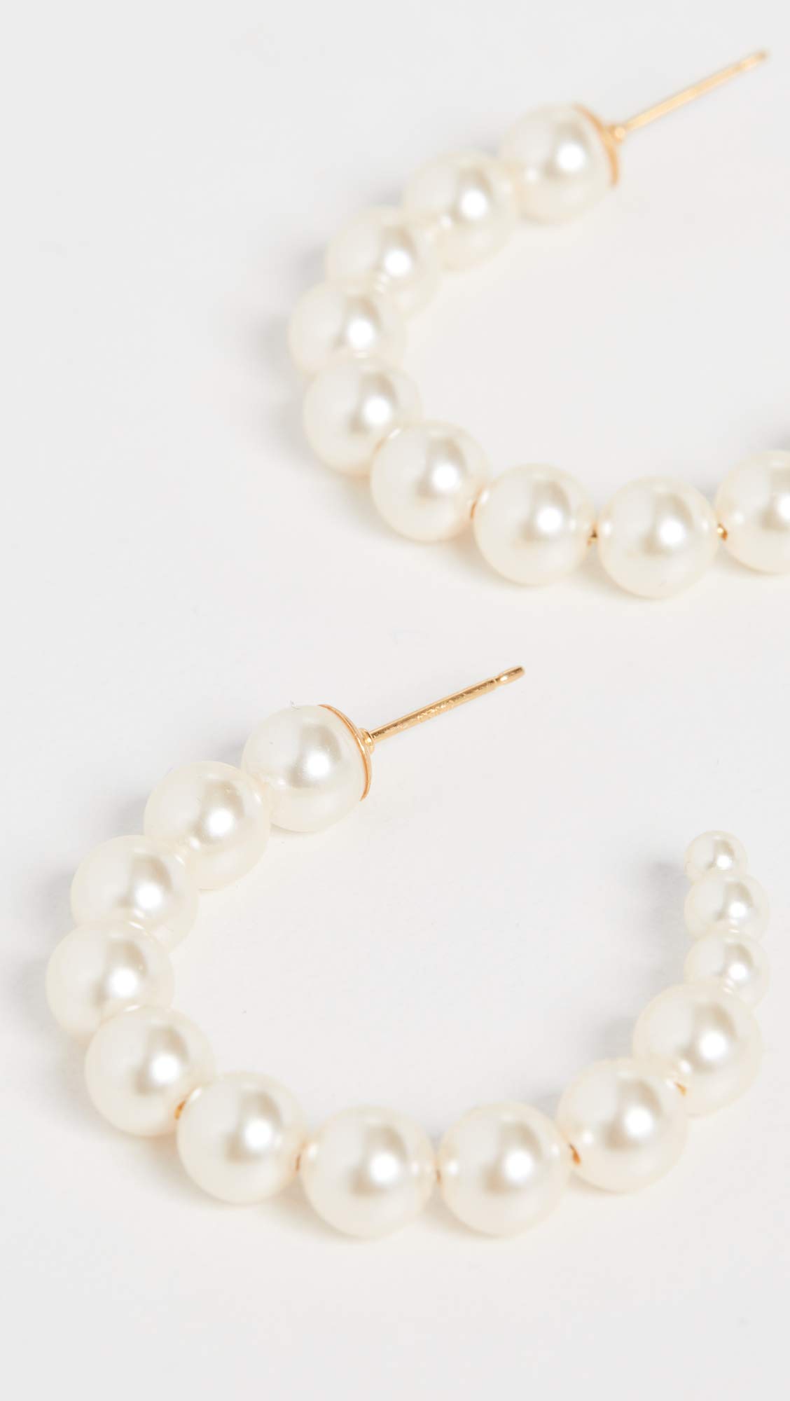 Chan Luu Women's Cream Pearl Earrings, Cream Pearl, Off White, Gold, One Size