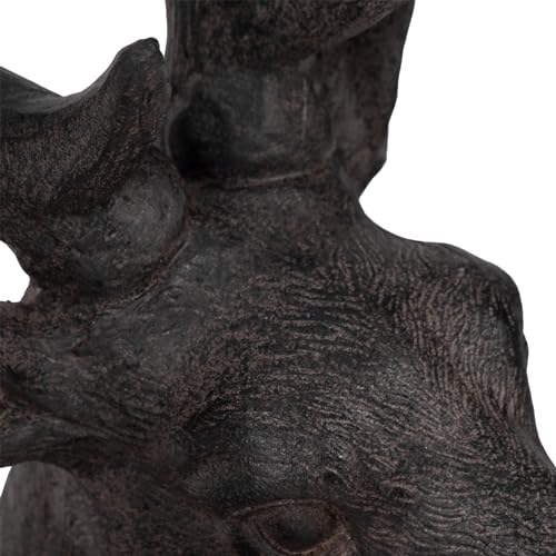 Sagebrook Home 11222 Resting Deer Figurine, 6" x 12.5" x 13.75", Rust